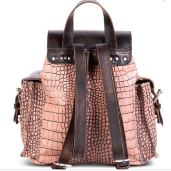 Freebird by Steven | Bags | Freebird Pink Croco Brett Backpack | Poshmark